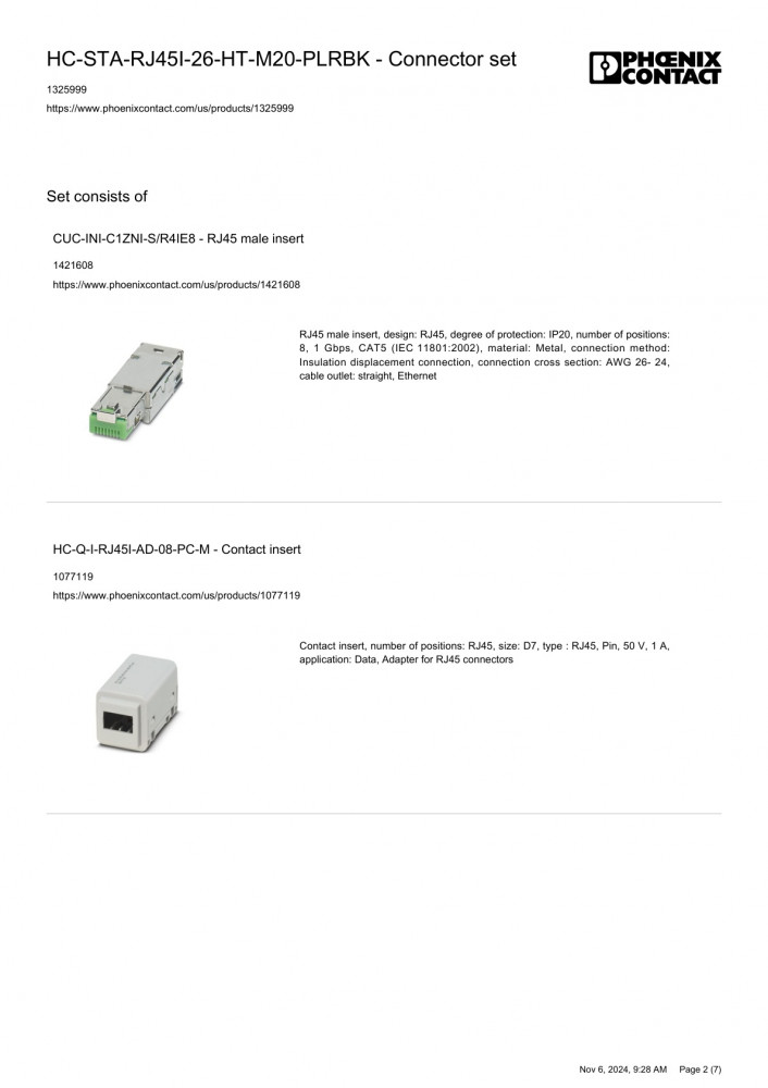 Phoenix Contact 1325999 datasheet page 2