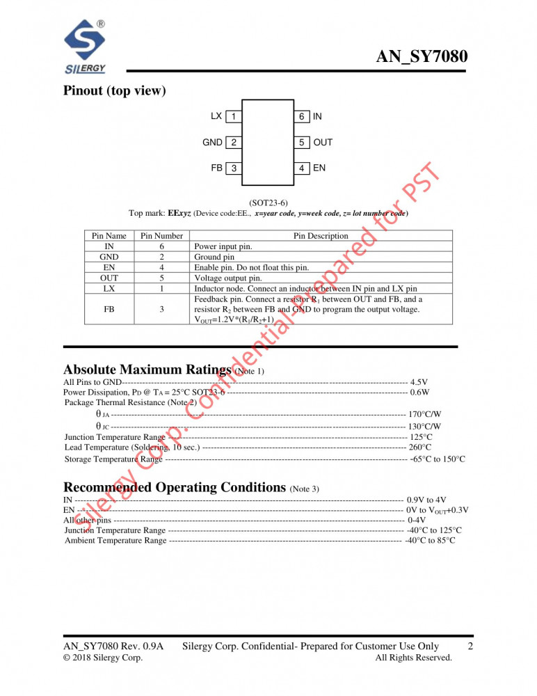 SY7080ABC datasheet page 2
