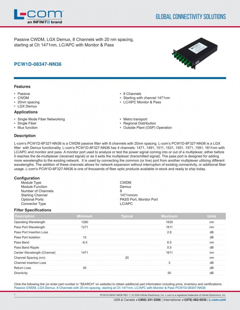 PCW1D-08347-NN36 technical document page 1