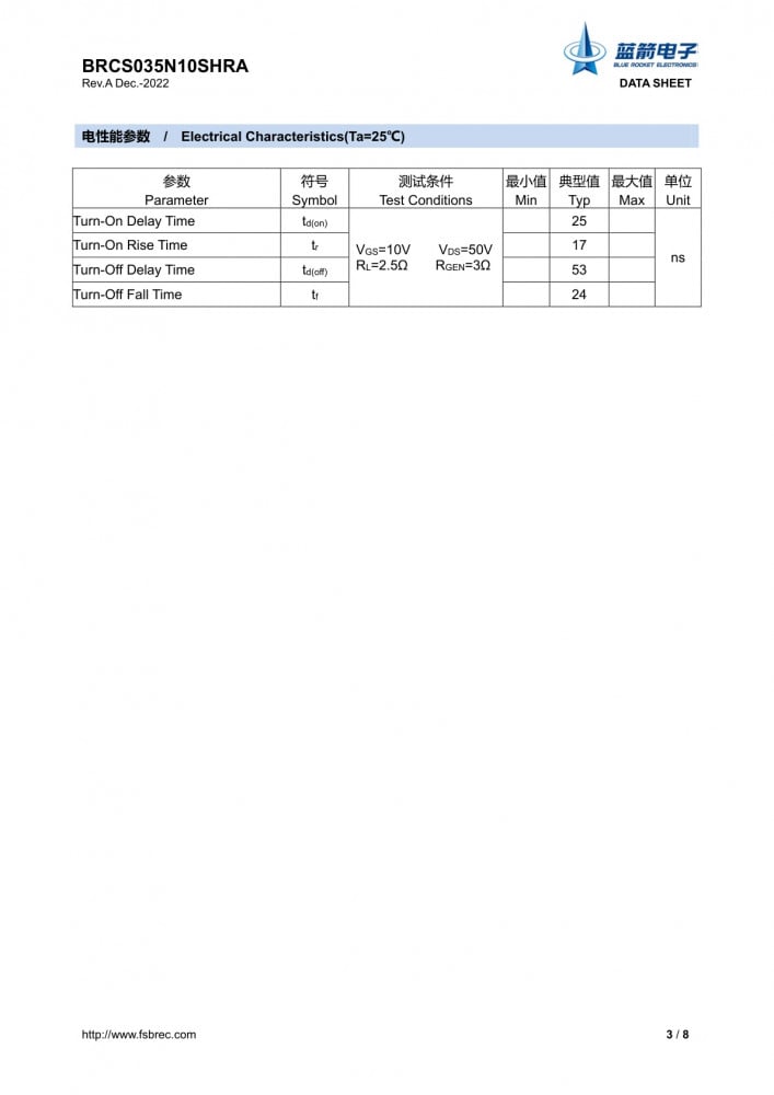 BRCS035N10SHRA datasheet page 3
