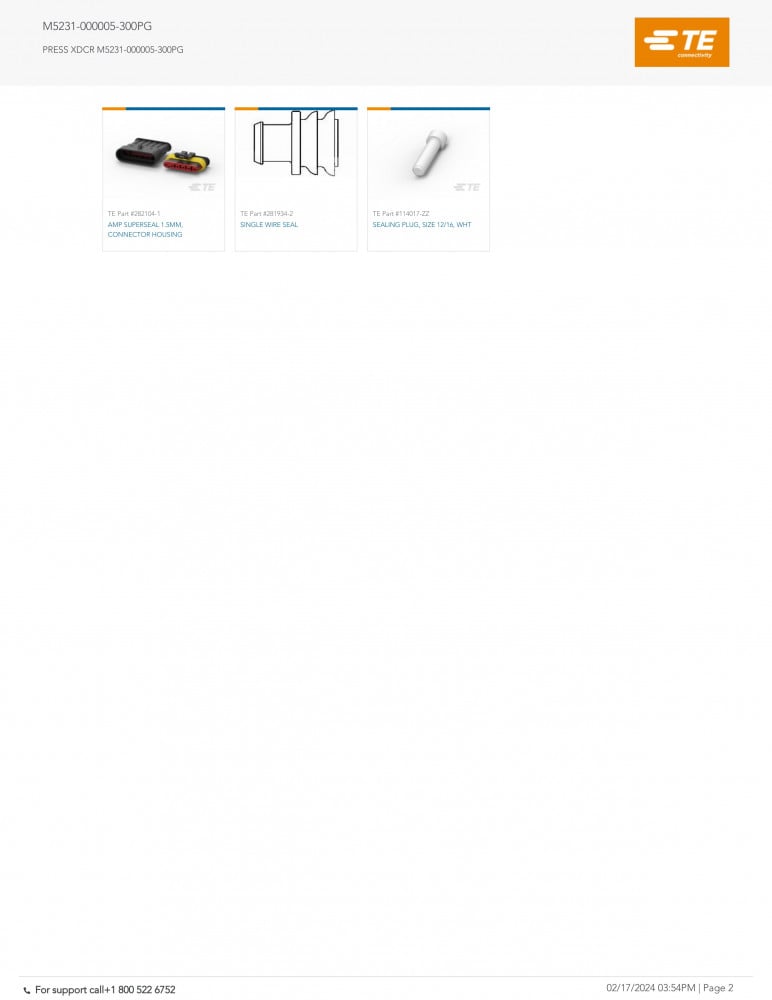 M5231-000005-300PG technical document page 2