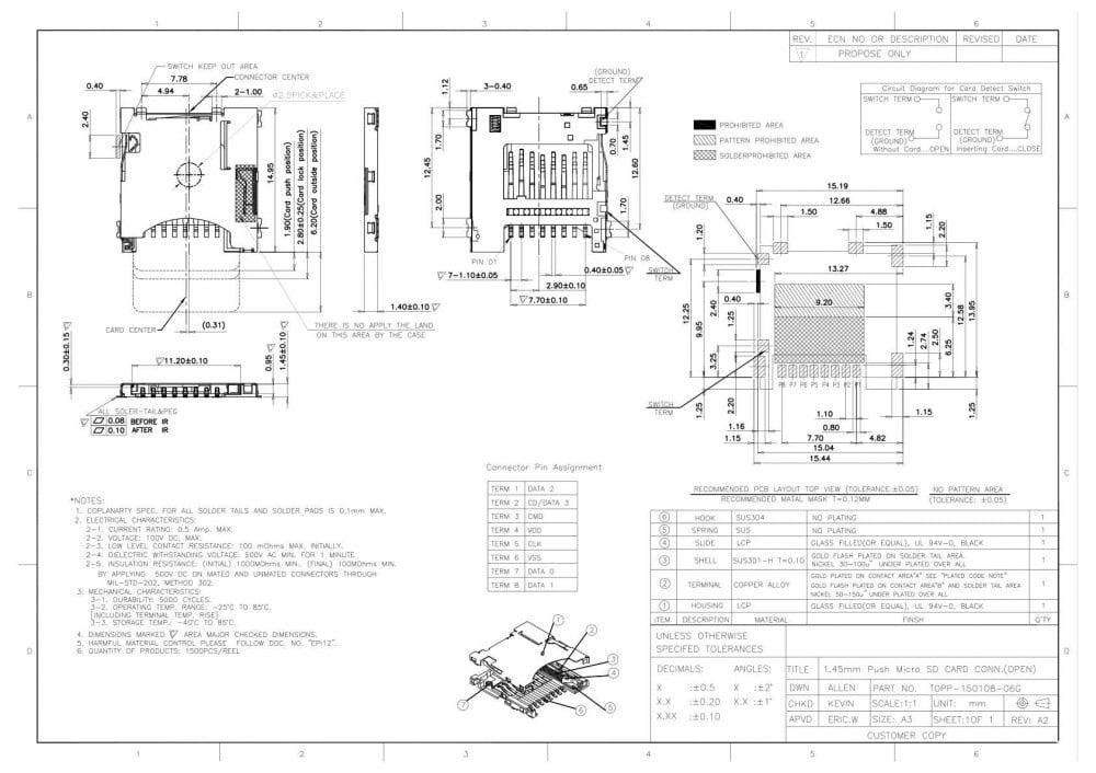 BX-TF-1.4HJ technical document page 1