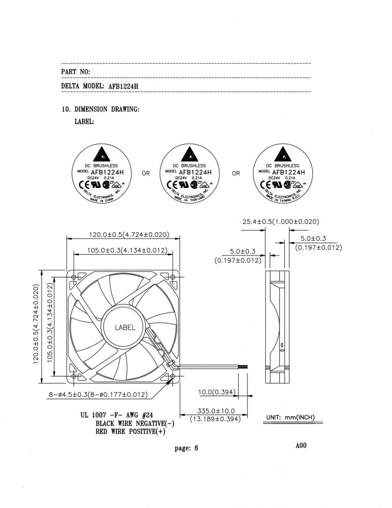 AFB1224H specification page 6