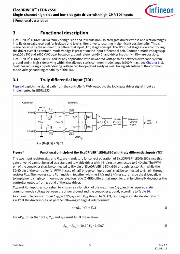 Infineon 1EDN8550BXTSA1 technical document page 5