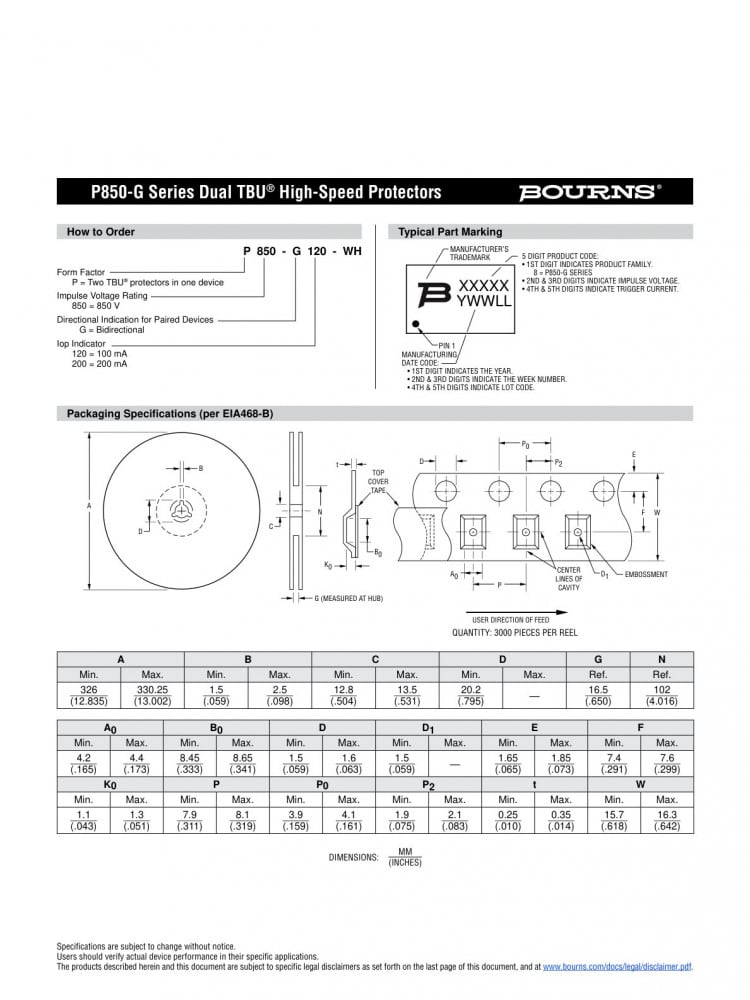 P850-G200-WH datasheet page 5