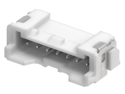 2.00mm Pitch, Micro-Lock Plus PCB Header, Single Row, Right-Angle, Surface Mount, Matte Tin Plating, Positive Lock, 8 Circuits, Low-Halogen, Natural (White)