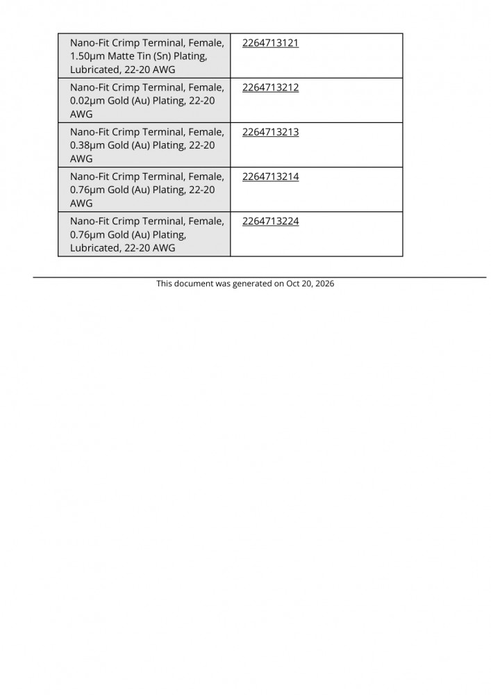 MOLEX 2260451600 technical document, page 3