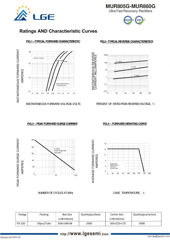 LGE MUR860G datasheet page 2