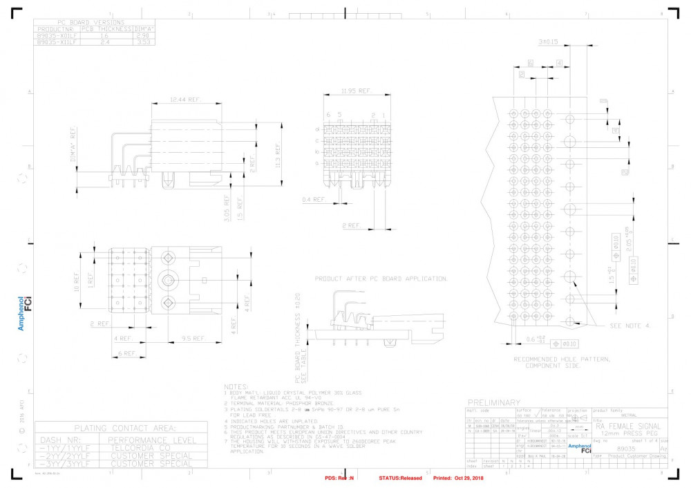 89035-112LF technical drawing page 1