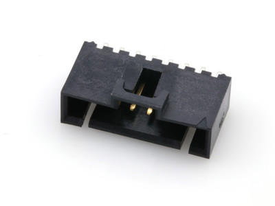 2.54mm Pitch SL Header, Single Row, Vertical, 3.05mm Pocket, Shrouded, 3.30mm Tail Length, 14 Circuits, 0.76µm Gold (Au) Selective Plating, Matte Tin (Sn) Tail Plating