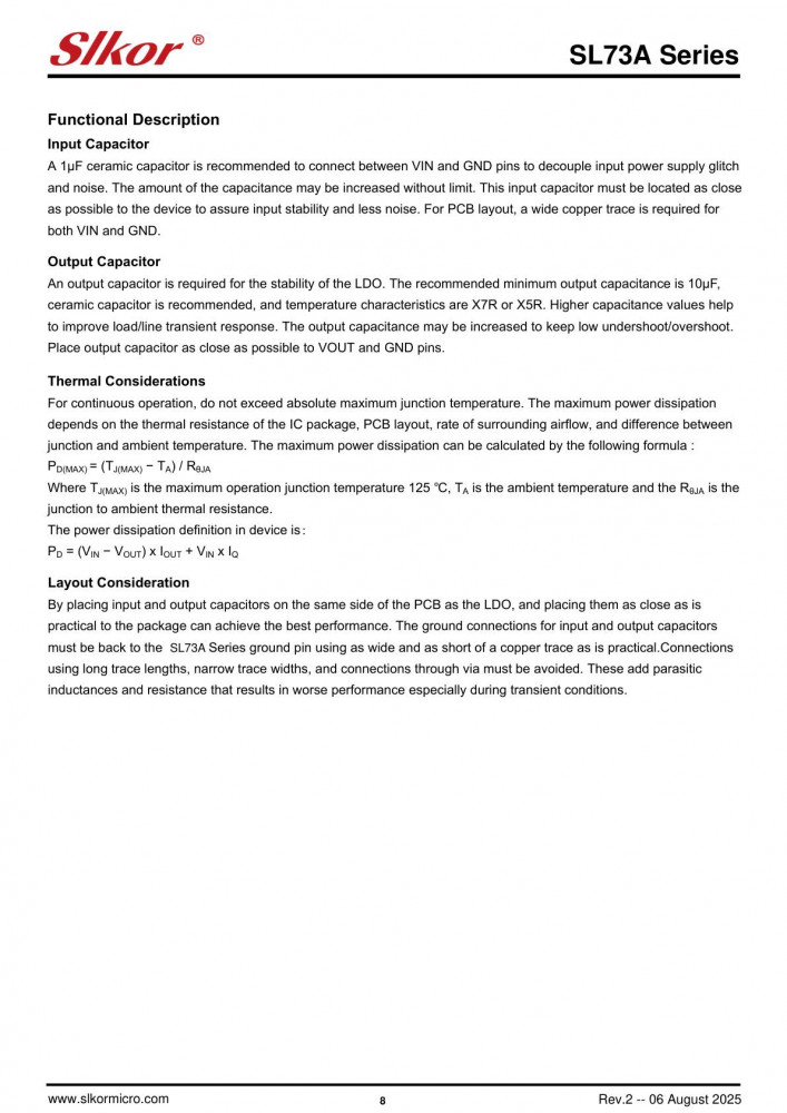 SL73A datasheet page 8