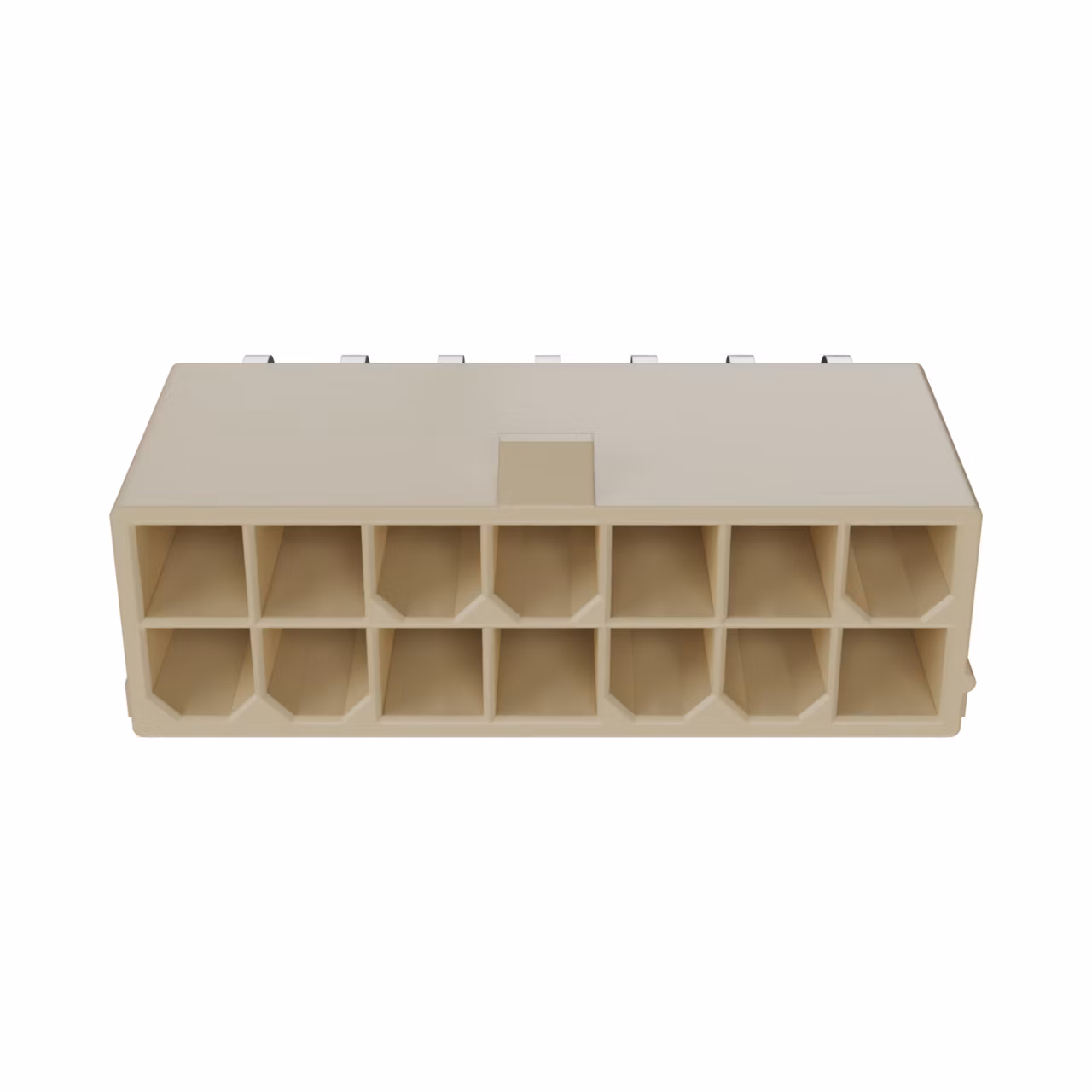 Mini-Fit Jr. Header, 4.20mm Pitch, Right Angle, without Flange, 14 Circuits, Matte Tin (Sn) Plating, Beige, Tape and Reel for sale