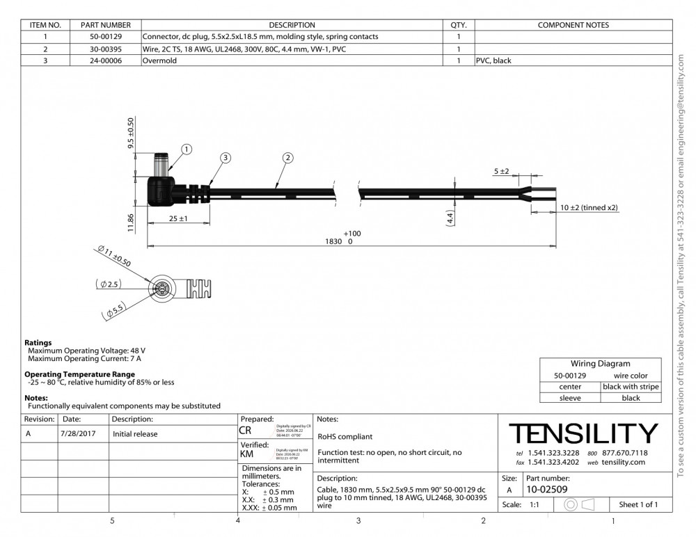 10-02509 assembly drawing and wiring diagram