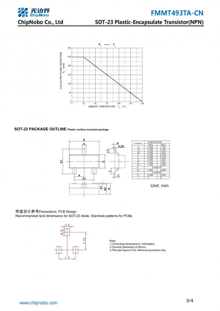 FMMT493TA-CN datasheet page 3