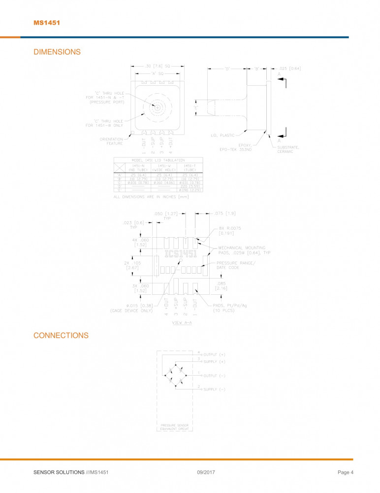 MS1451 datasheet page 4