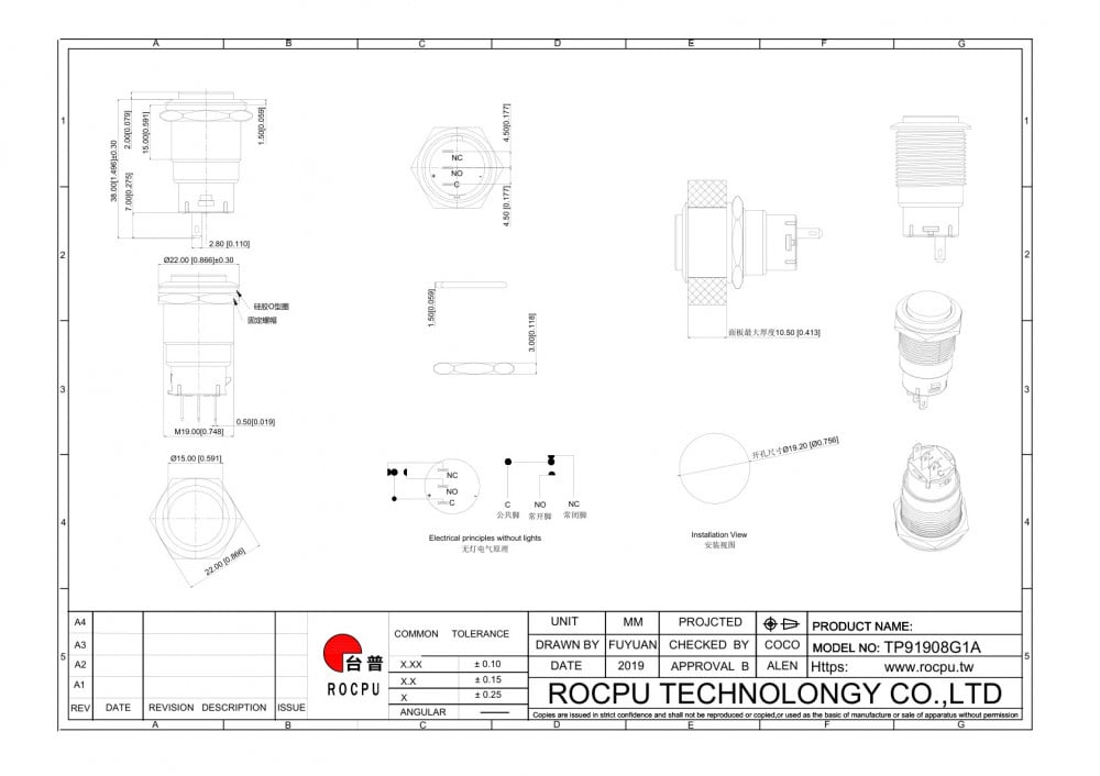 TP91908G1A installation view