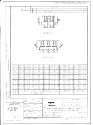TE Connectivity 2-292216-2 Rectangular Connector Adapter