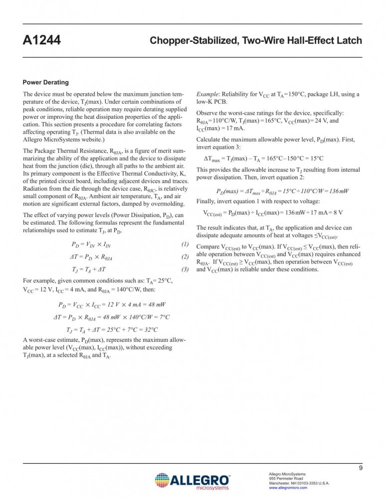 A1244 datasheet page 9