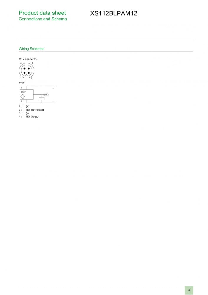 XS112BLPAM12 technical document page 5
