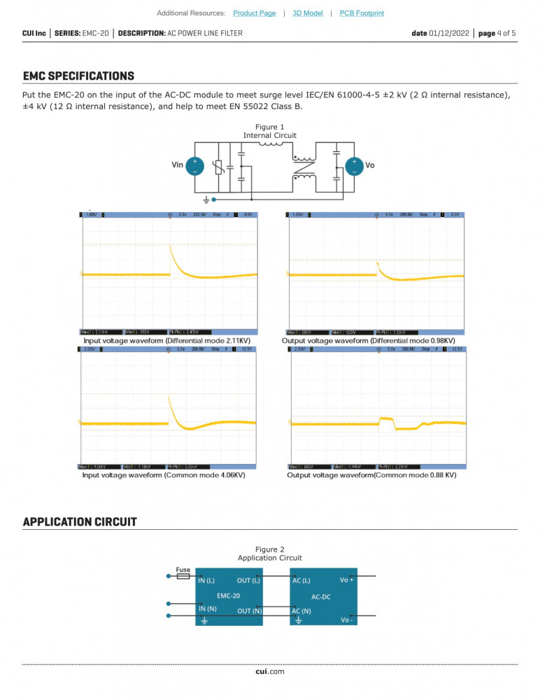 CUI EMC-20 datasheet page 4