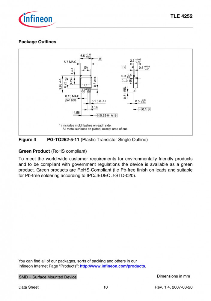 TLE4252D datasheet page 10