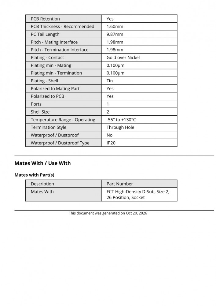 MOLEX 1731130366 technical drawing preview, page 3