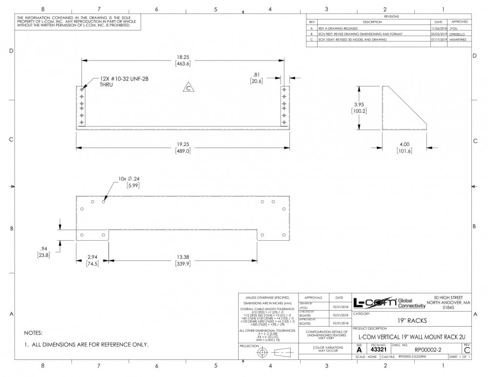 L-com RP00002-2 technical documentation