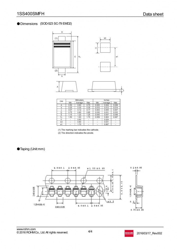 1SS400SMFHT2R datasheet page 4
