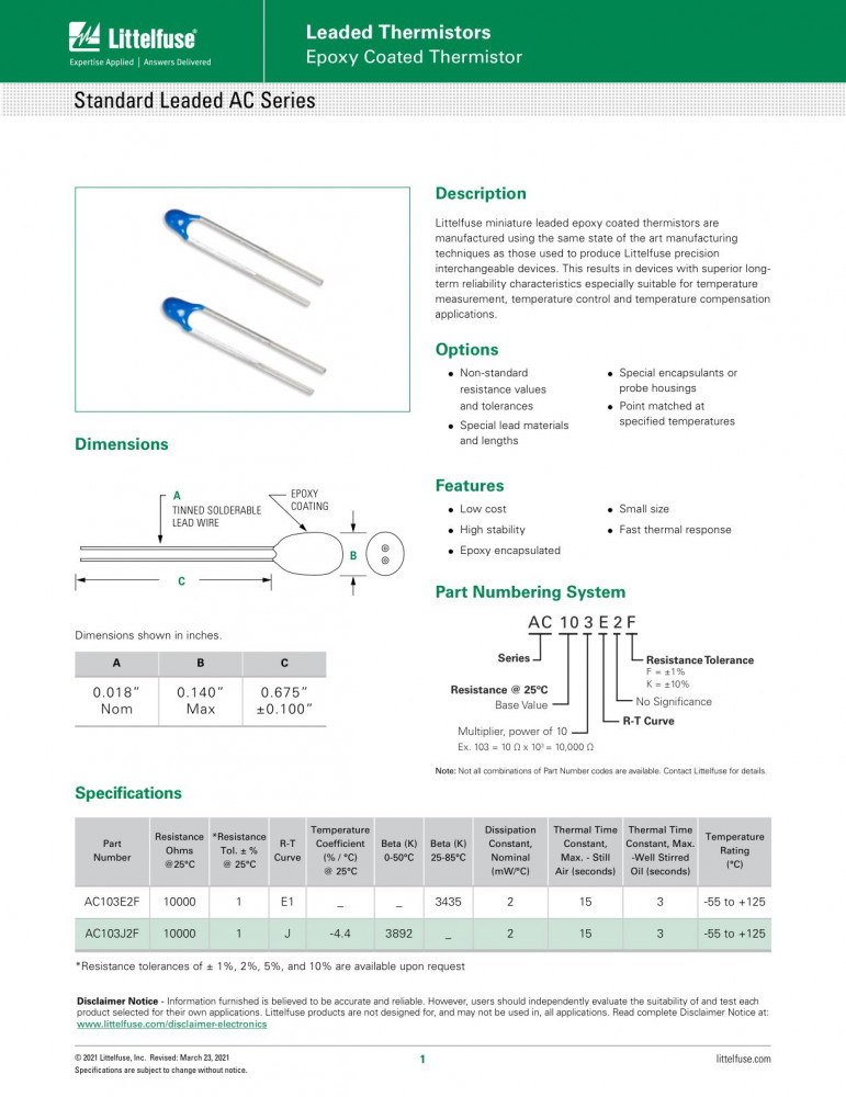 AC103E2F technical document preview