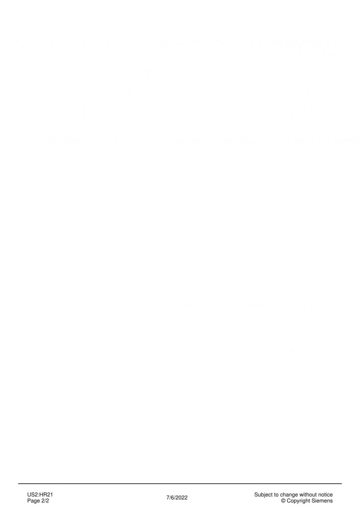 SIEMENS HR21 technical document page 2