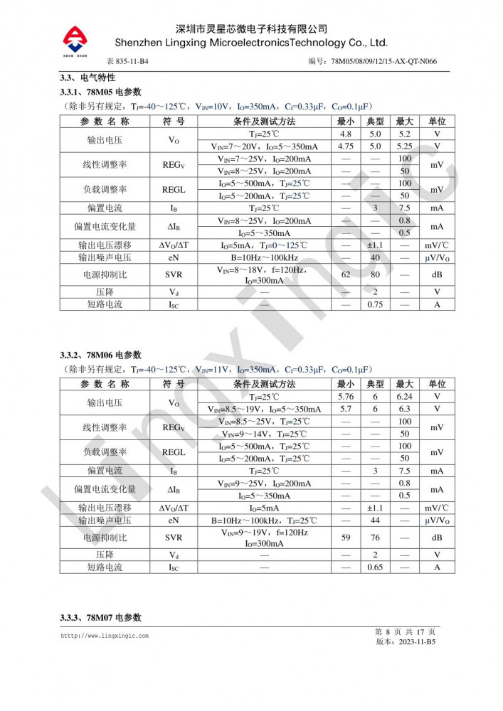 78M05 datasheet page 8