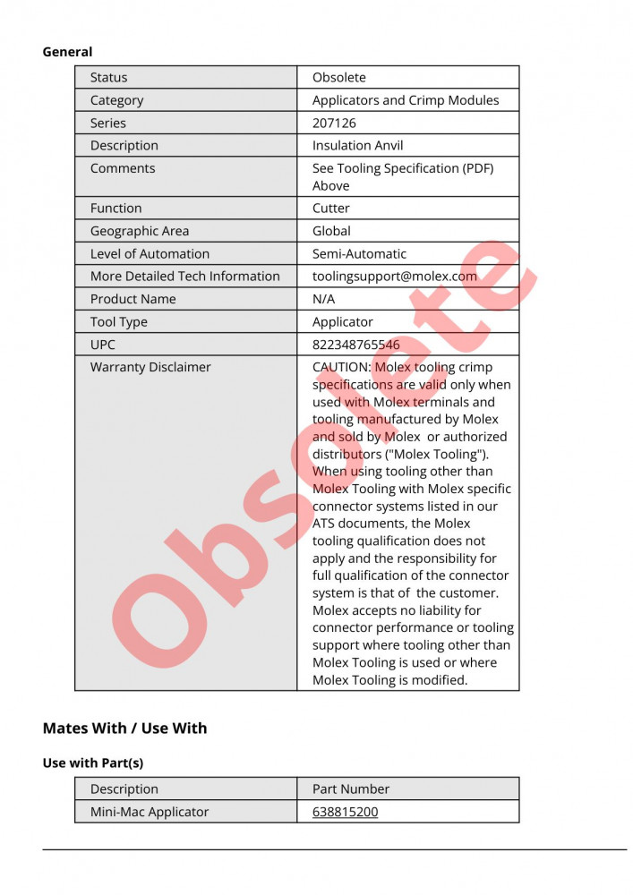 Tooling document preview, page 2