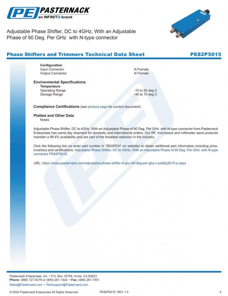 PE82P5015 technical document page 2