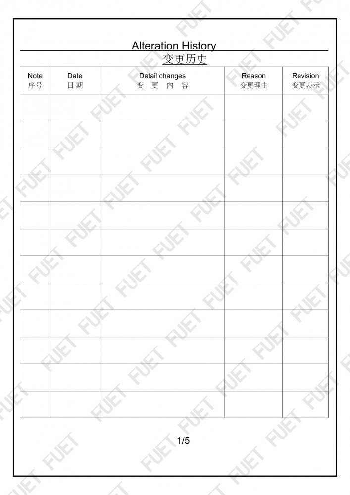 FUET FS4030NB0430-H13.0-R02 specification page 2