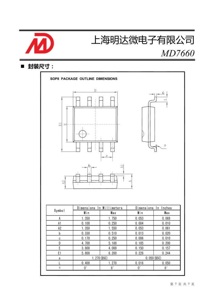 MD7660 datasheet page 7