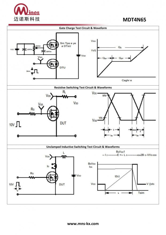 MDT4N65 datasheet page 6