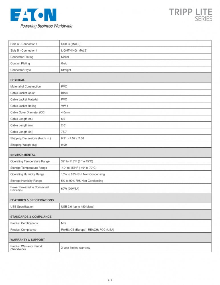 M102-02M-BK technical document page 2