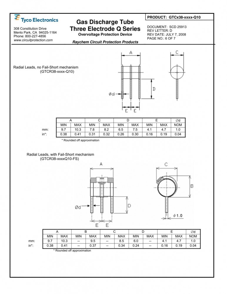 GTCR38 series datasheet page 6