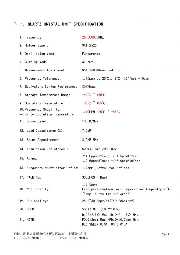 TKD SXT25Y026000B71T01 specification page 4