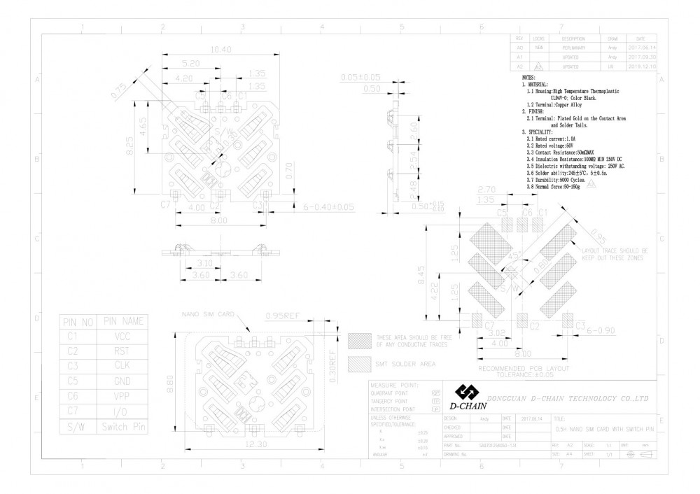 SA0701254050-131 technical drawing