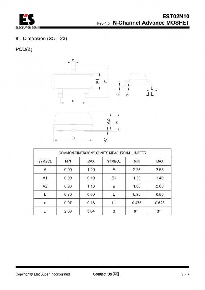 EST02N10 datasheet page 5