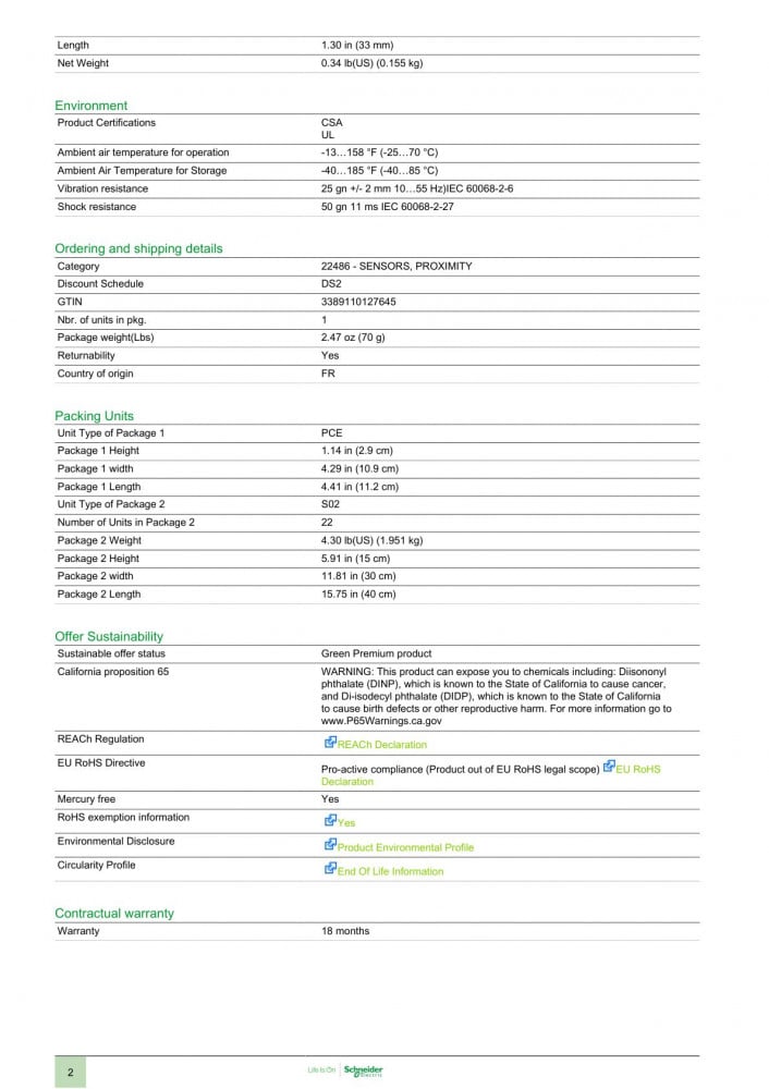 XS508B1PAL5 technical document page 2