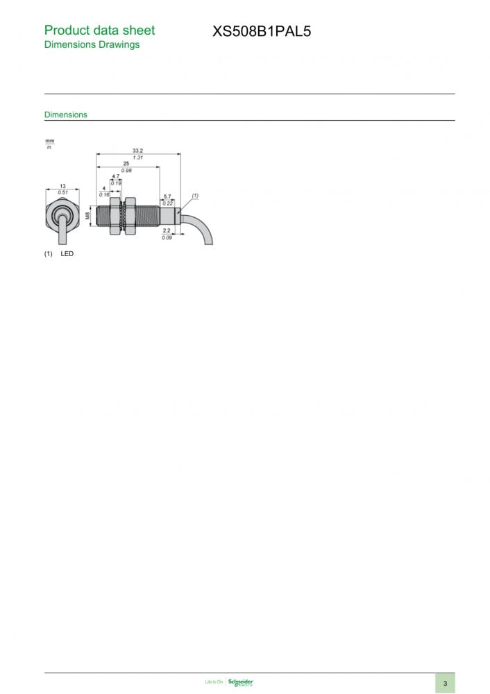 XS508B1PAL5 technical document page 3