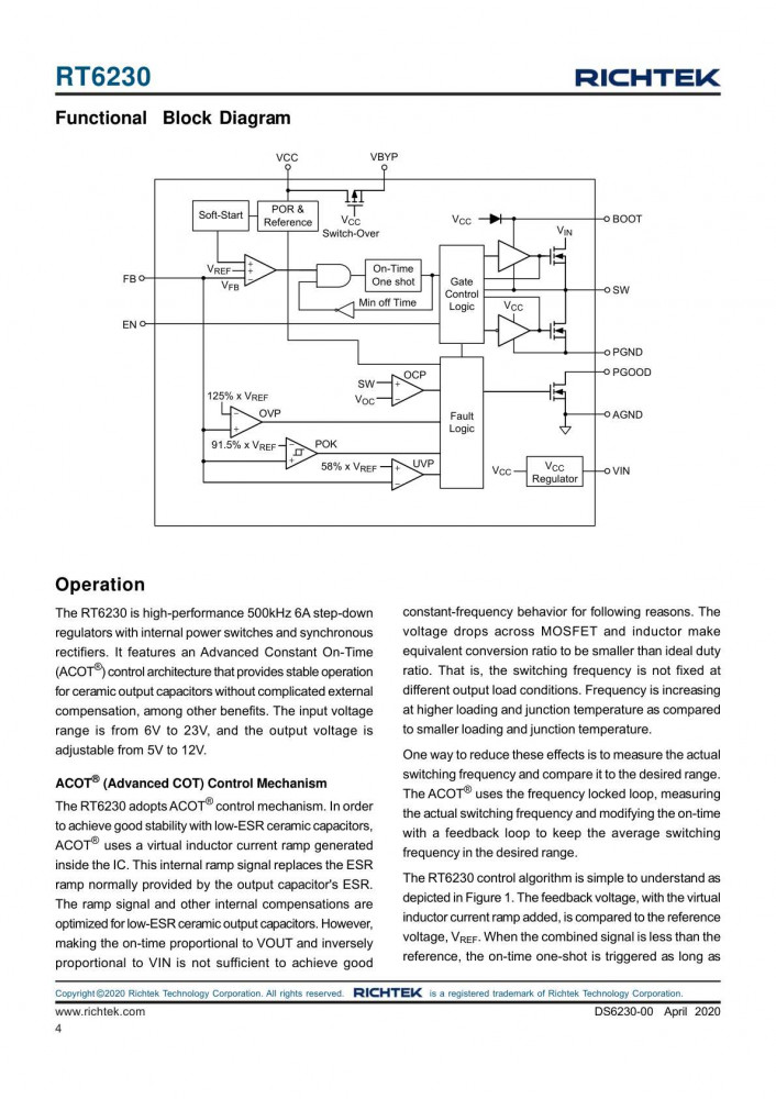 RT6230 datasheet page 4