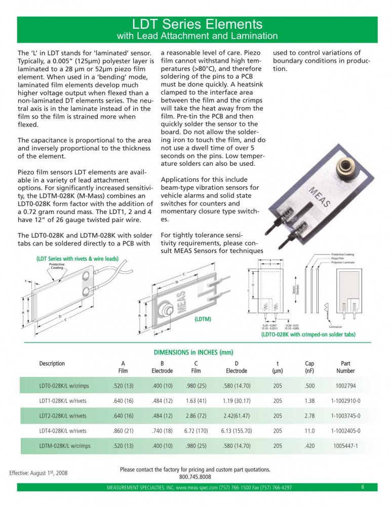 Piezo film product guide page image 7