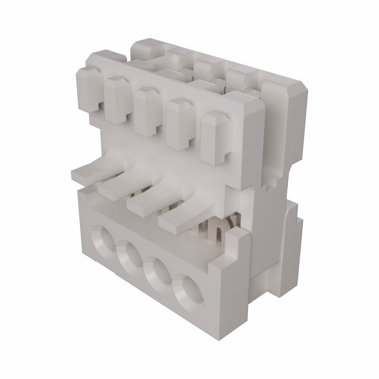 Appli-Mate RAST 2.5 IDT Housing, 2.50mm Pitch, Direct/Indirect, Female, 4 Circuits, All Position Keys, Polarizing Rib Between Circuits 1 and 2 for sale