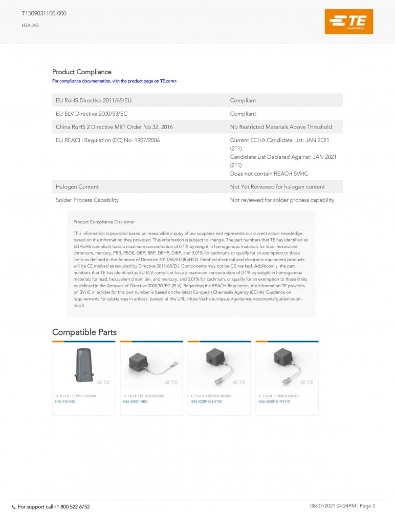 T1509031100-000 technical document page 2