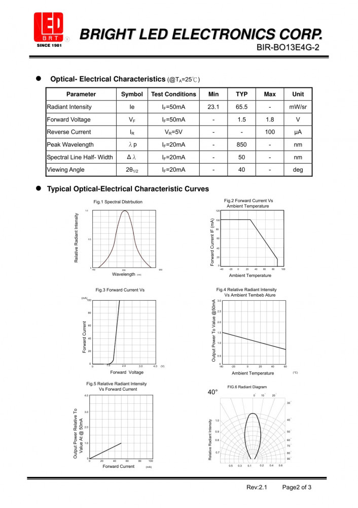 BIR-BO13E4G-2 datasheet page 2