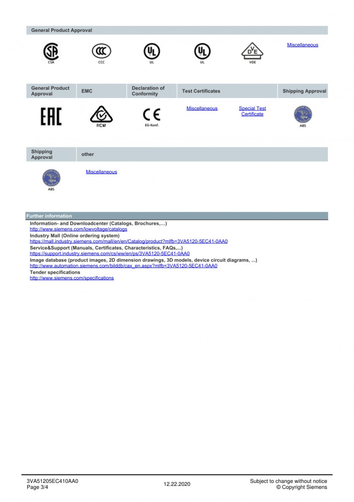 3VA5120-5EC41-0AA0 technical document page 3