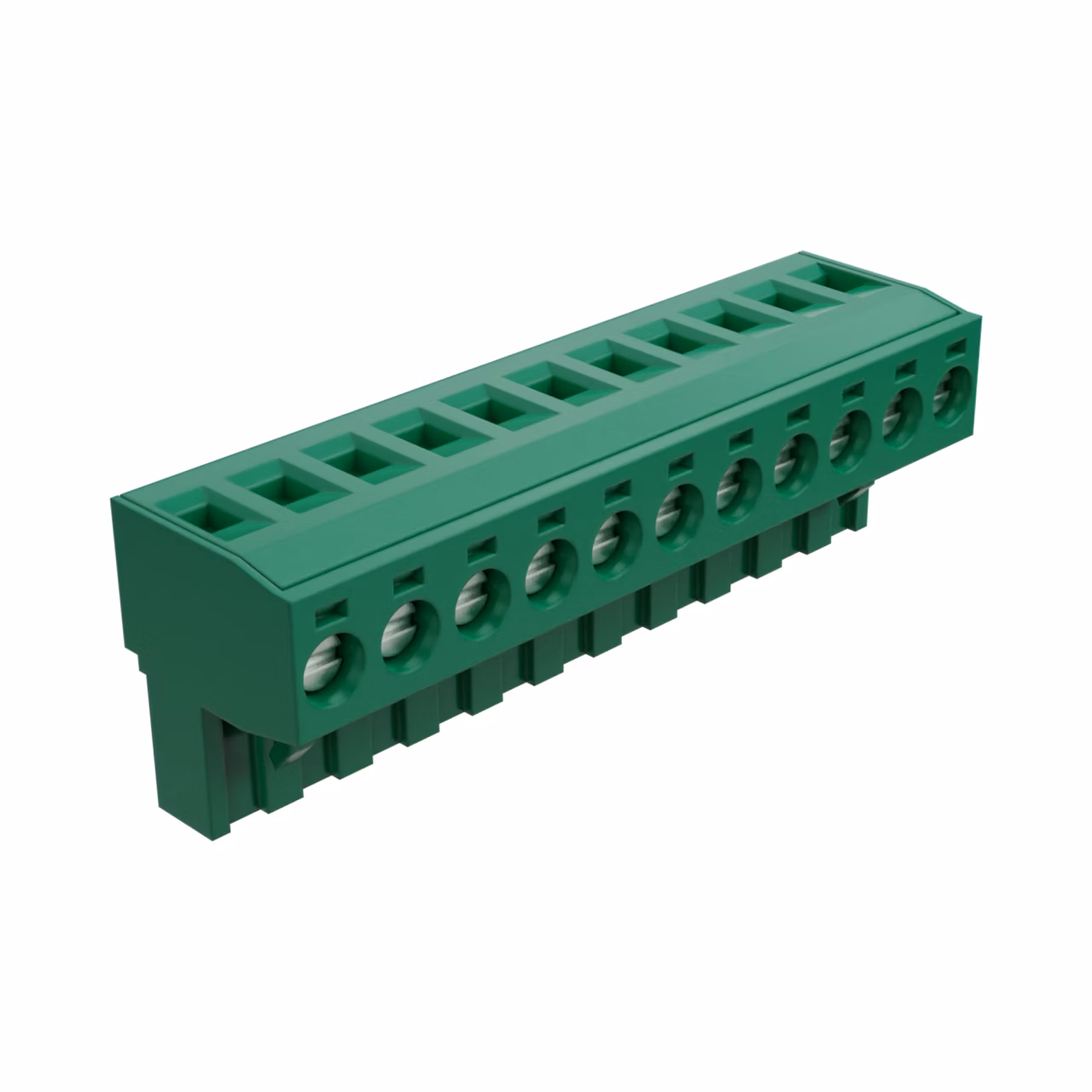 5.08mm Pitch Eurostyle Horizontal Plug, Green Housing, Gold (Au) Plated,  11 Circuits for sale